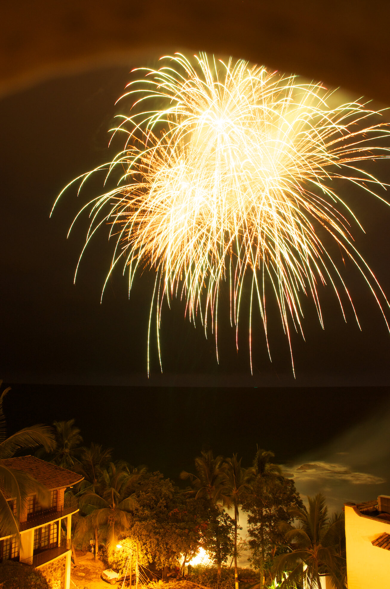Fireworks view from villa copy — Casa La Villita